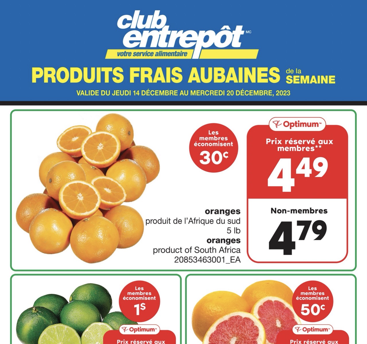 Circulaire Club Entrepôt