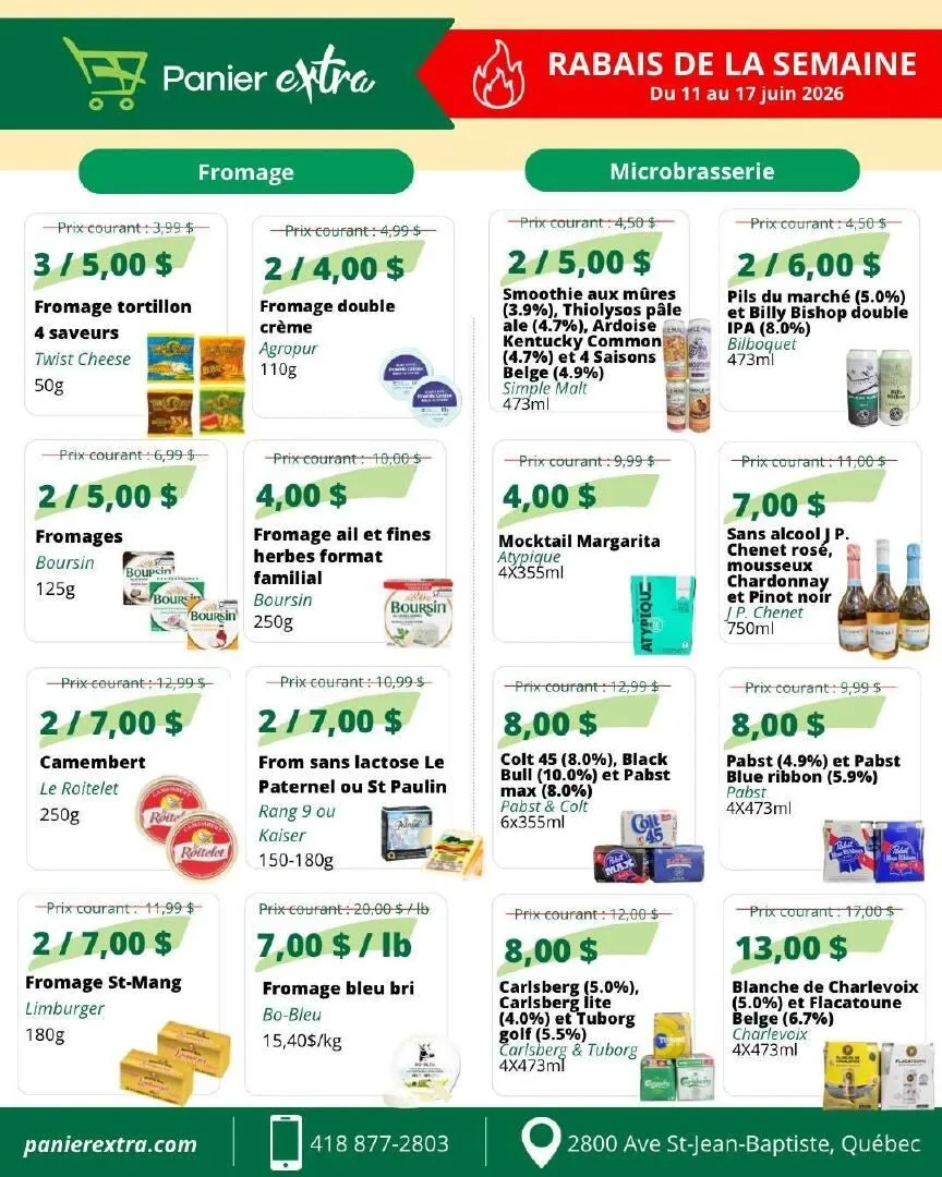 📬 Circulaire Panier Extra du 11 au 17 juin 2026